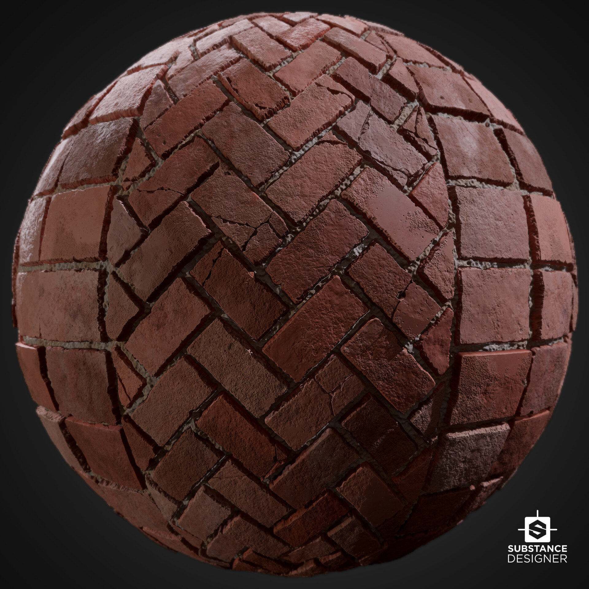 ArtStation - Herringbone Brick