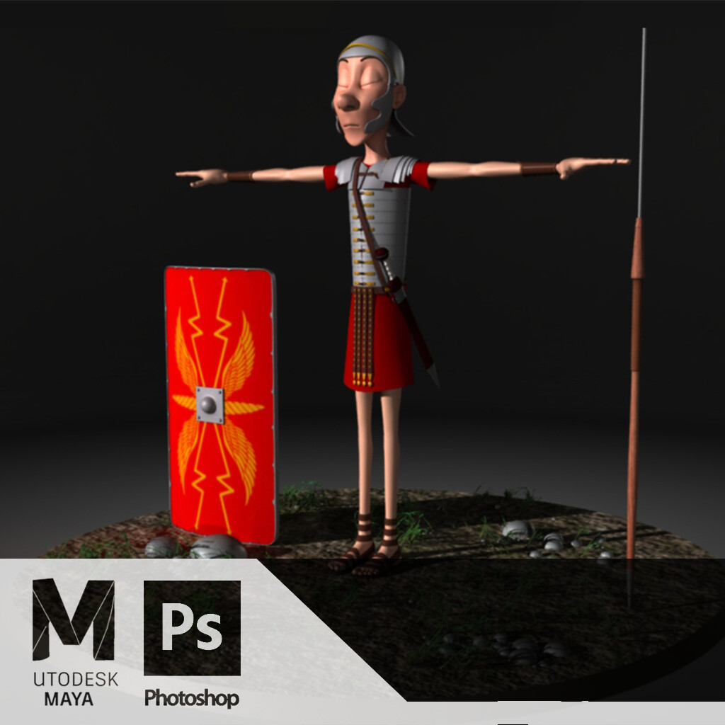ArtStation - [Modeling/Texturing] - Roman soldier