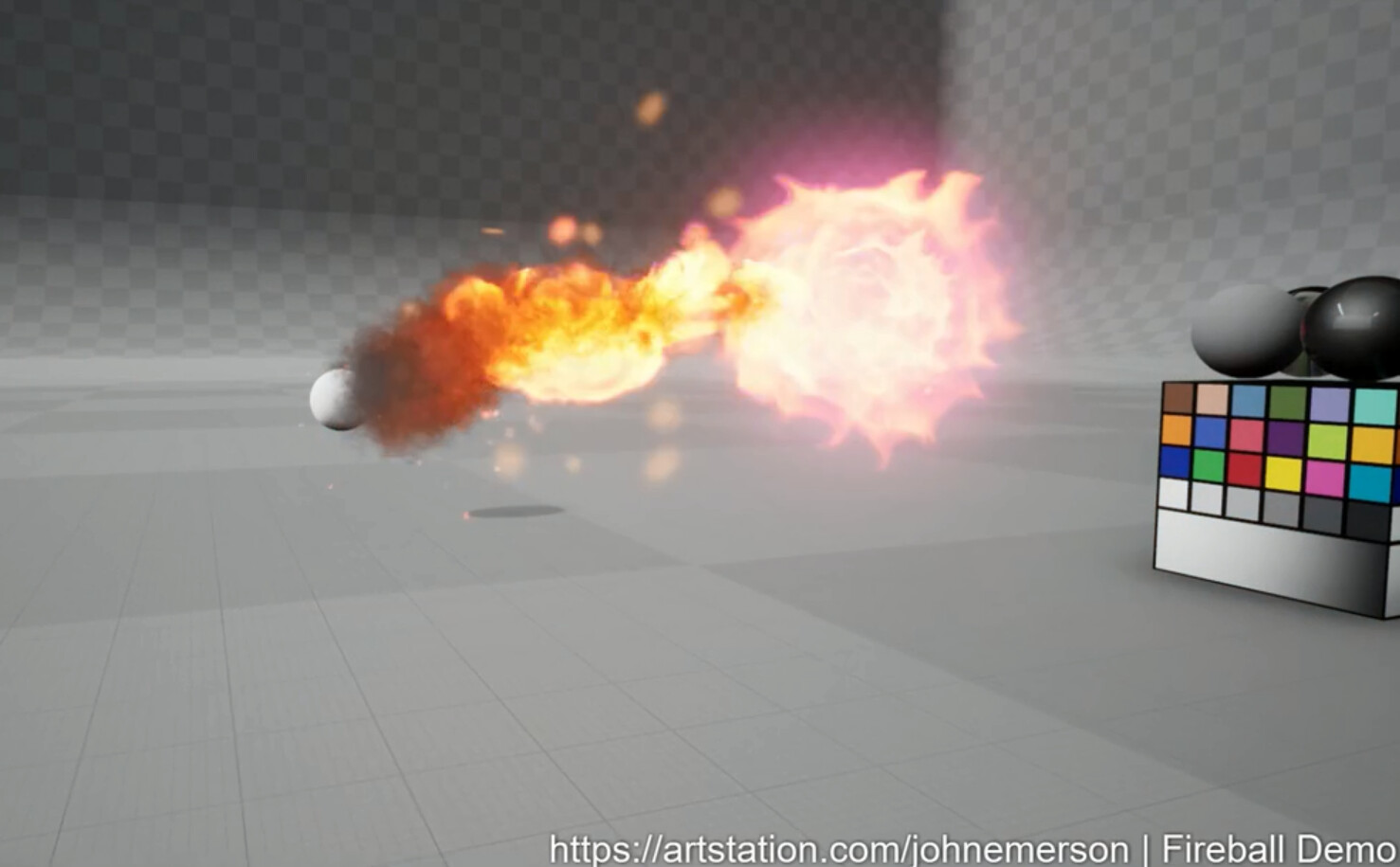 ArtStation - VFX Fireball Effect