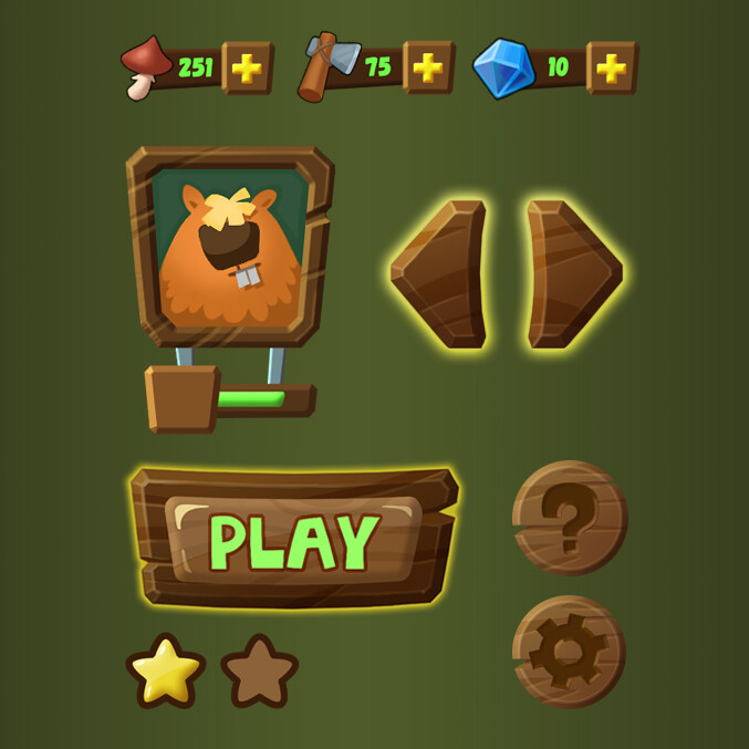 ArtStation - UI for casual game