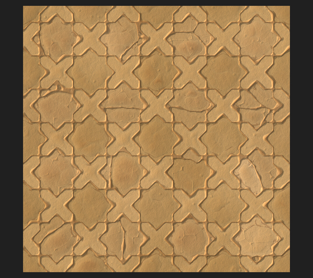 ArtStation - 2D Stylized Floor Tiles Pattern 10