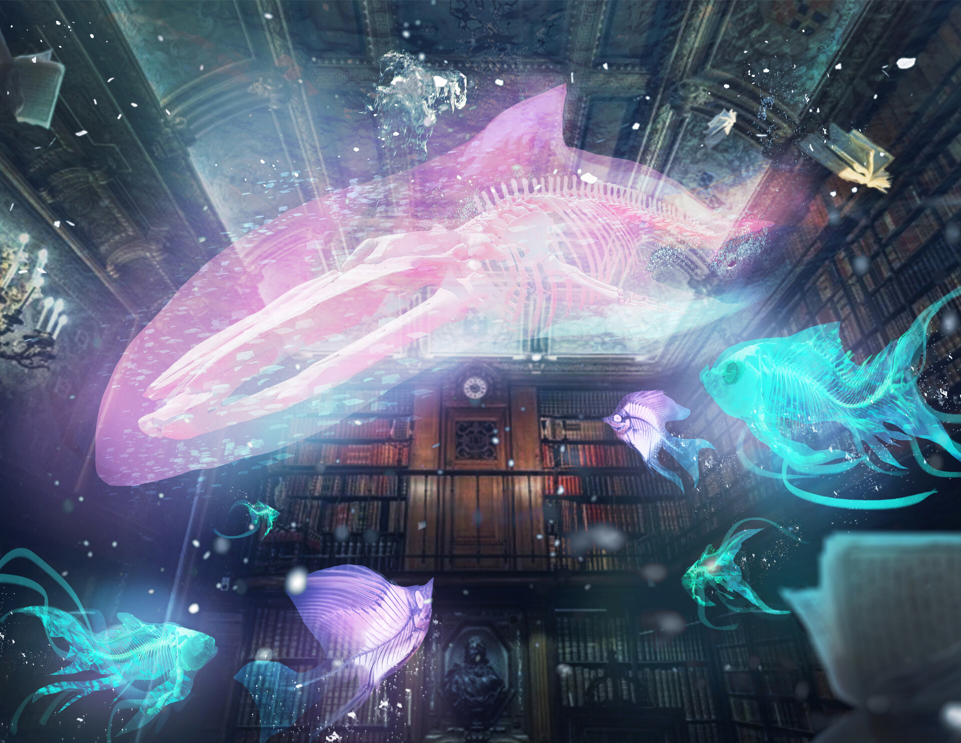 ArtStation - Library Whale