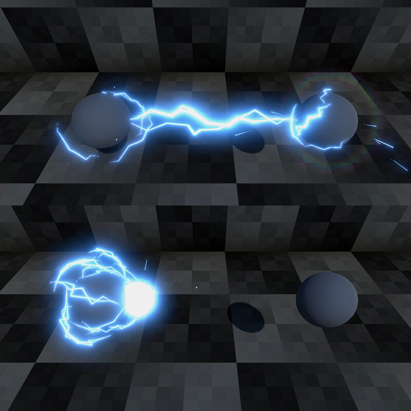 ArtStation - Lightning attacks VFX