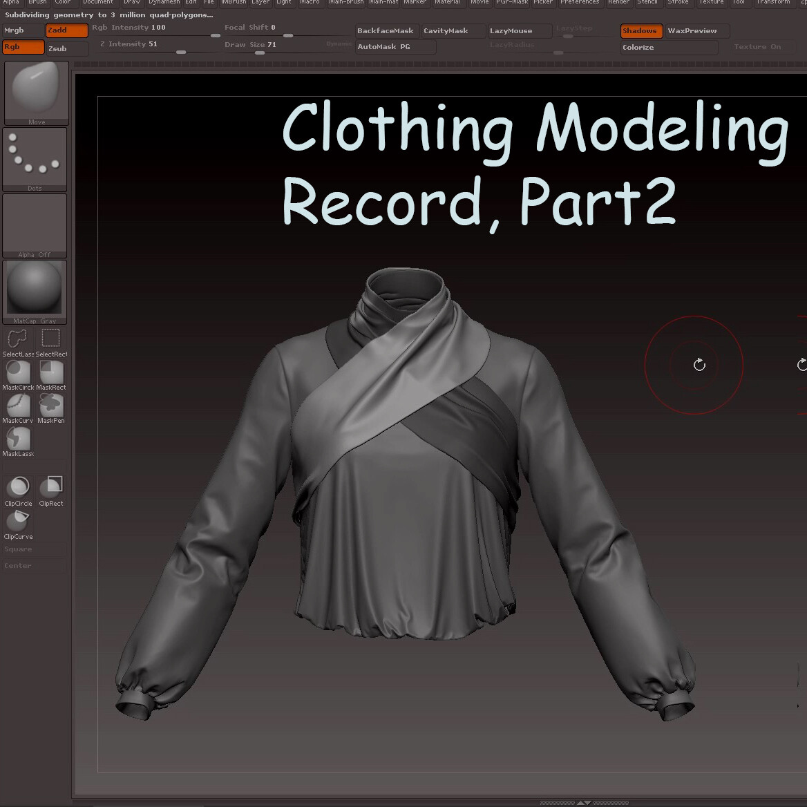 ArtStation - Clothing modeling record (part2)