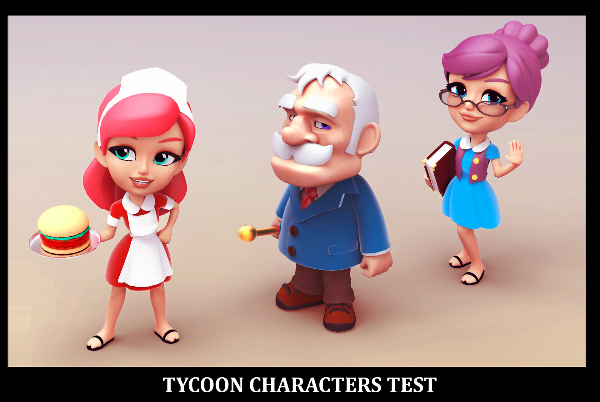 ArtStation - Tycoon game preproduction assets