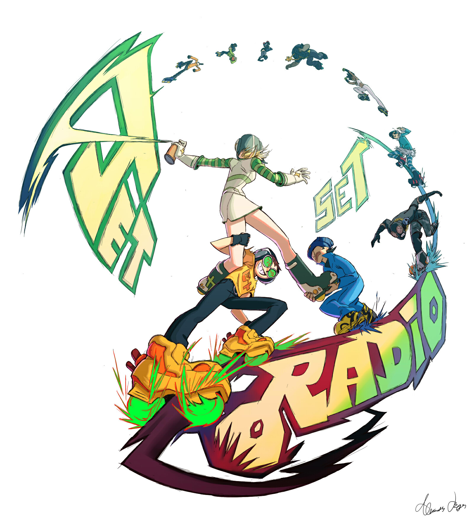 ArtStation - Jet Set Radio fanart