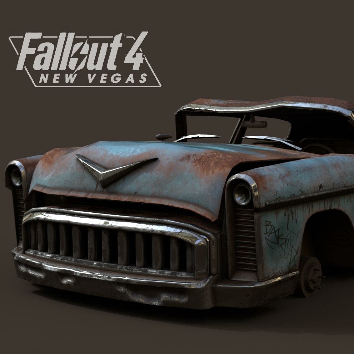 ArtStation - Fallout 4: New Vegas - Corvega Sedan