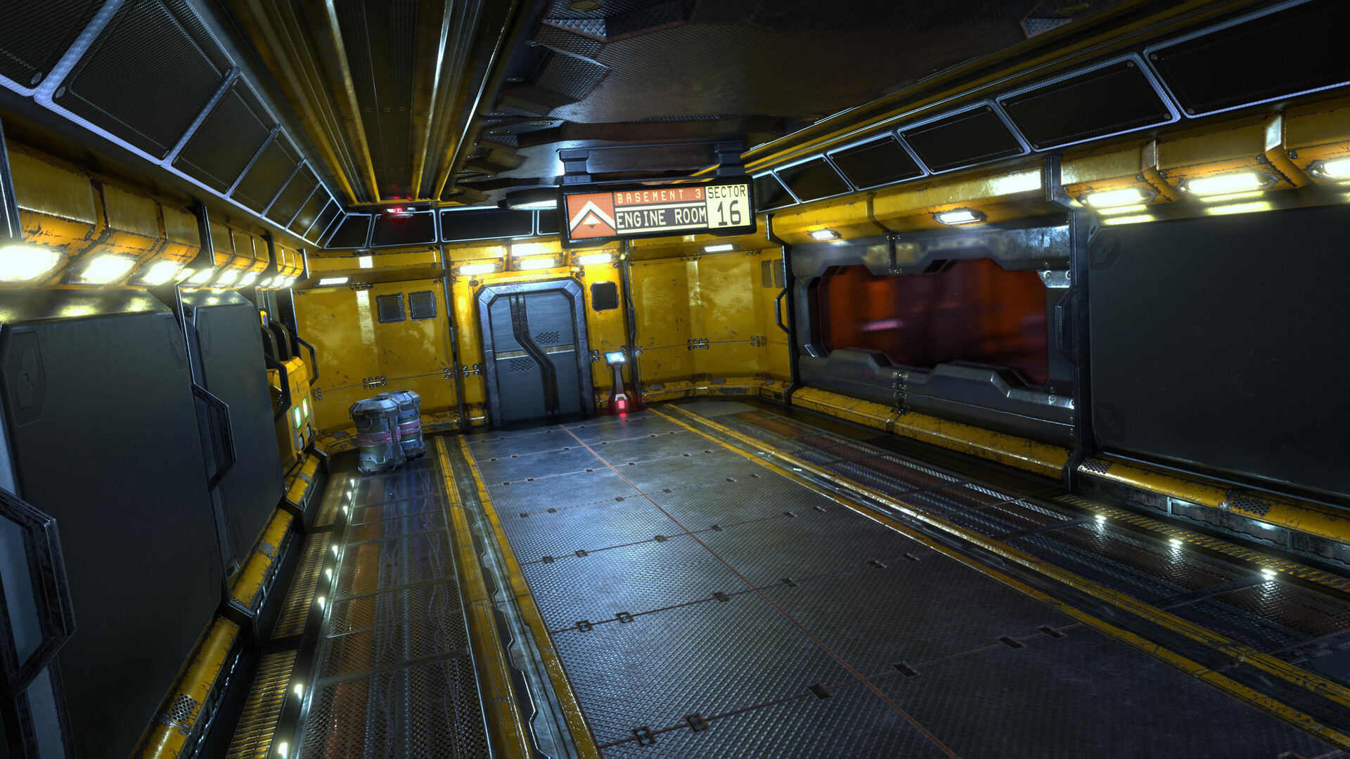 ArtStation - Dark Sci-FI modular environment - The warehouse