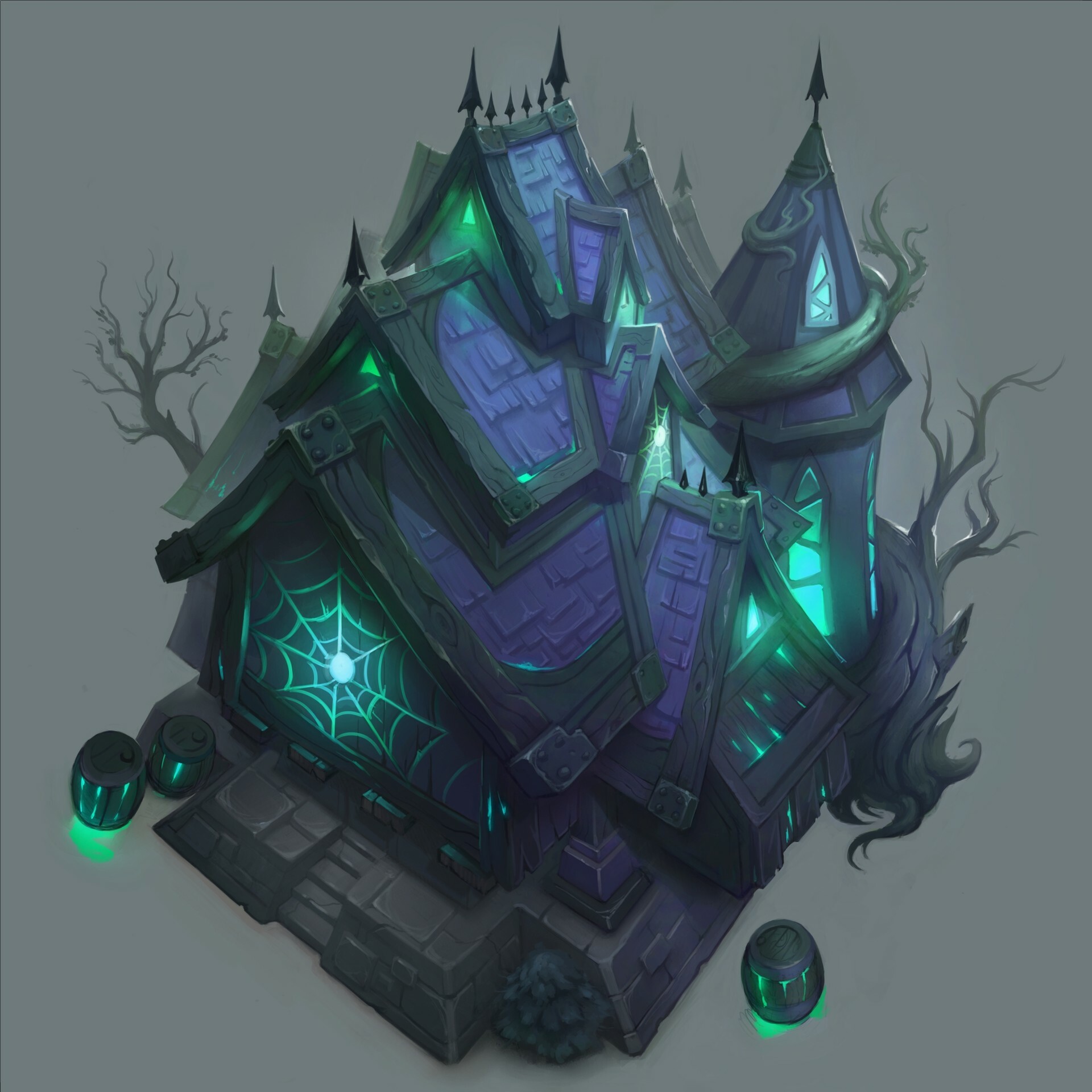 ArtStation - Spooky House (Work-In-Progress)