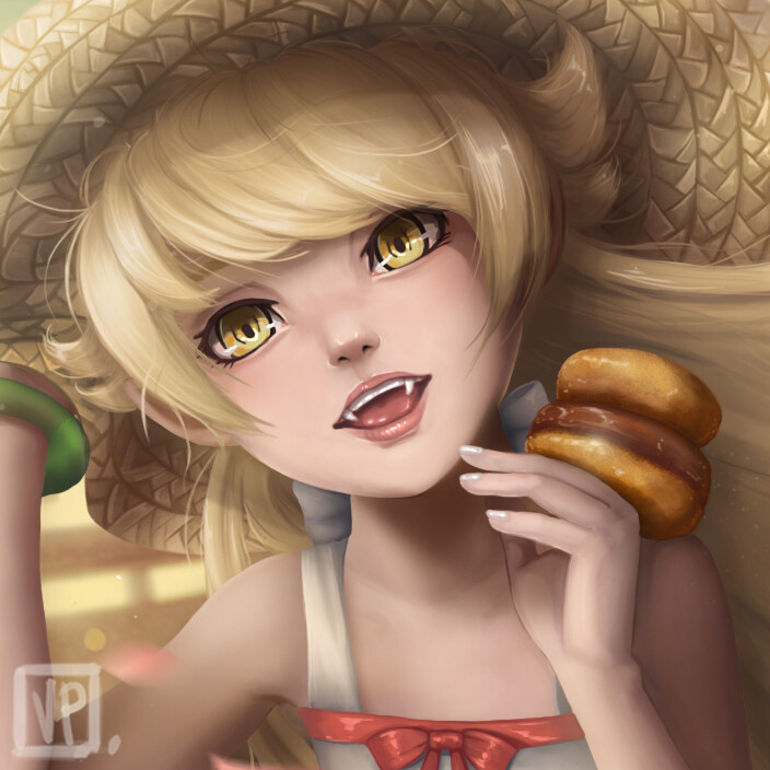 ArtStation - 🌟Monogatari - Shinobu and Araragi 🌟