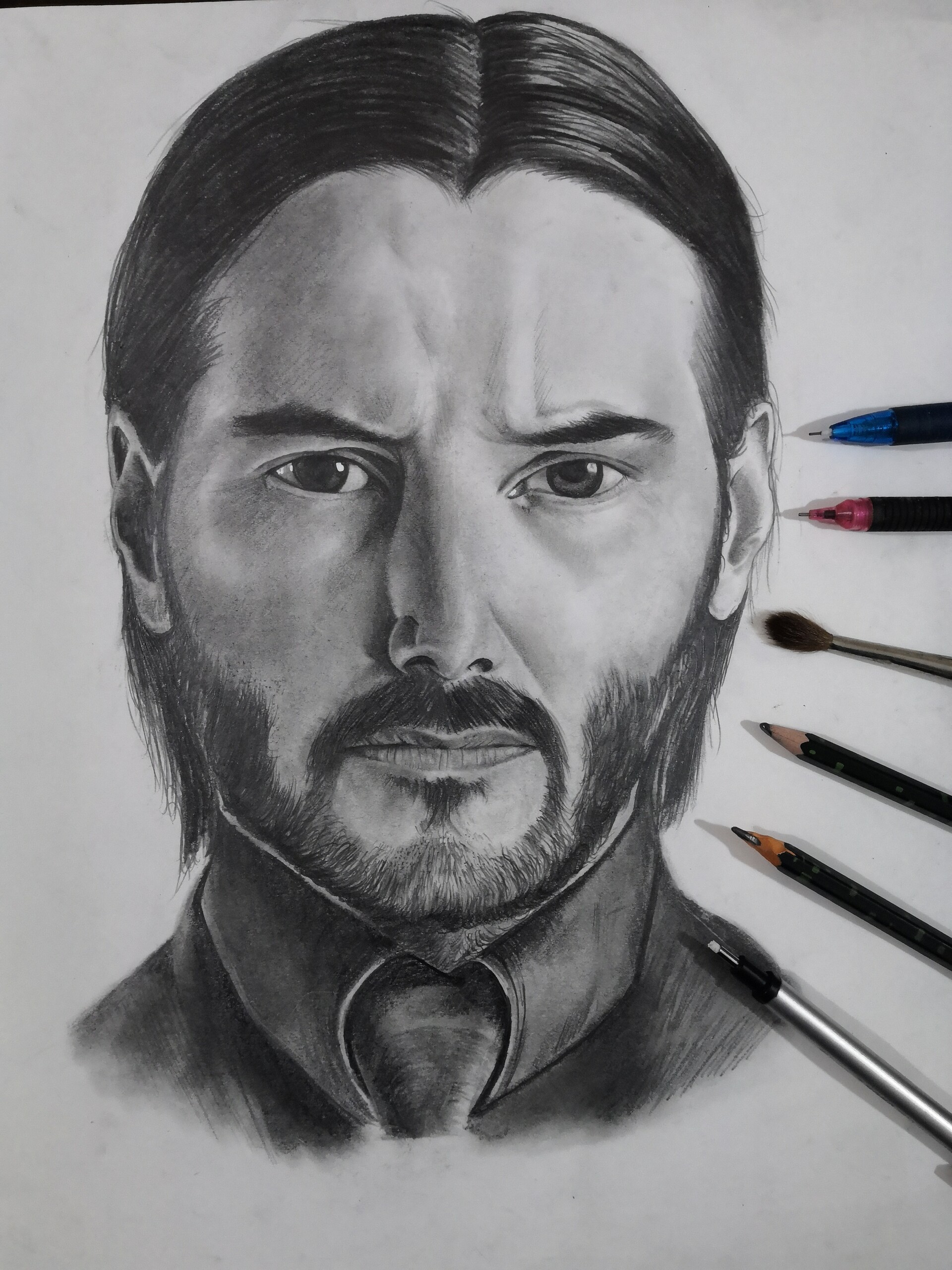 ArtStation - John Wick Graphite Sketch