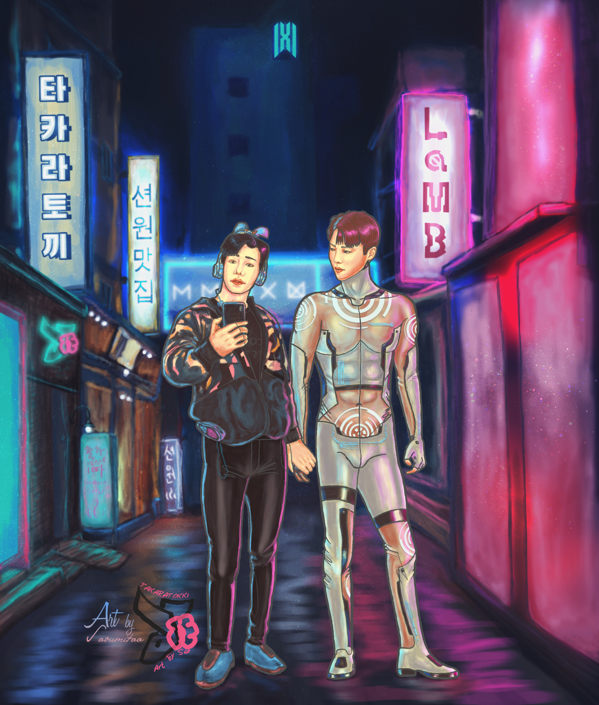 ArtStation - Cyberpunk Couple