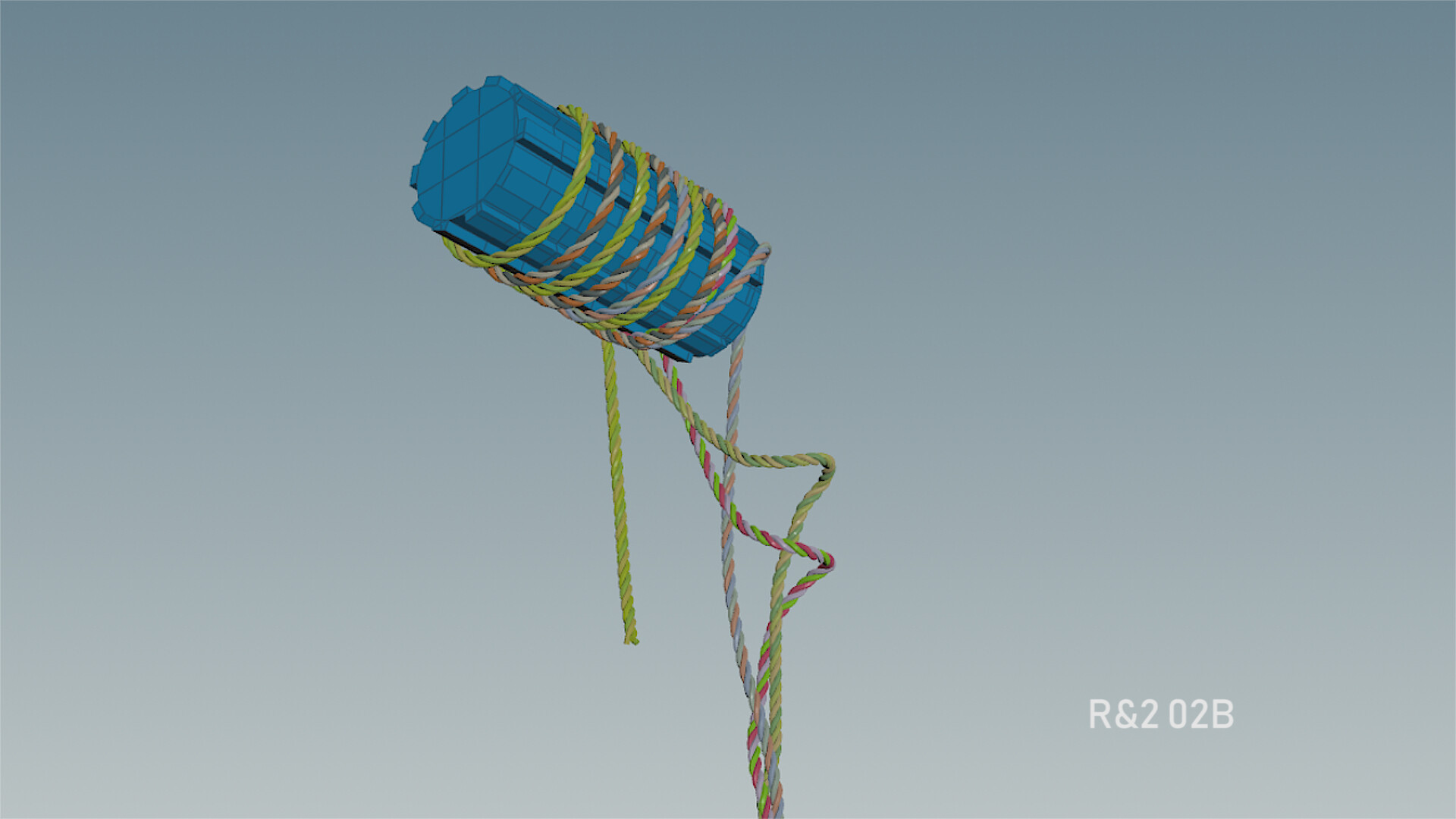 ArtStation - Houdini FX - Rope winding dynamic 01