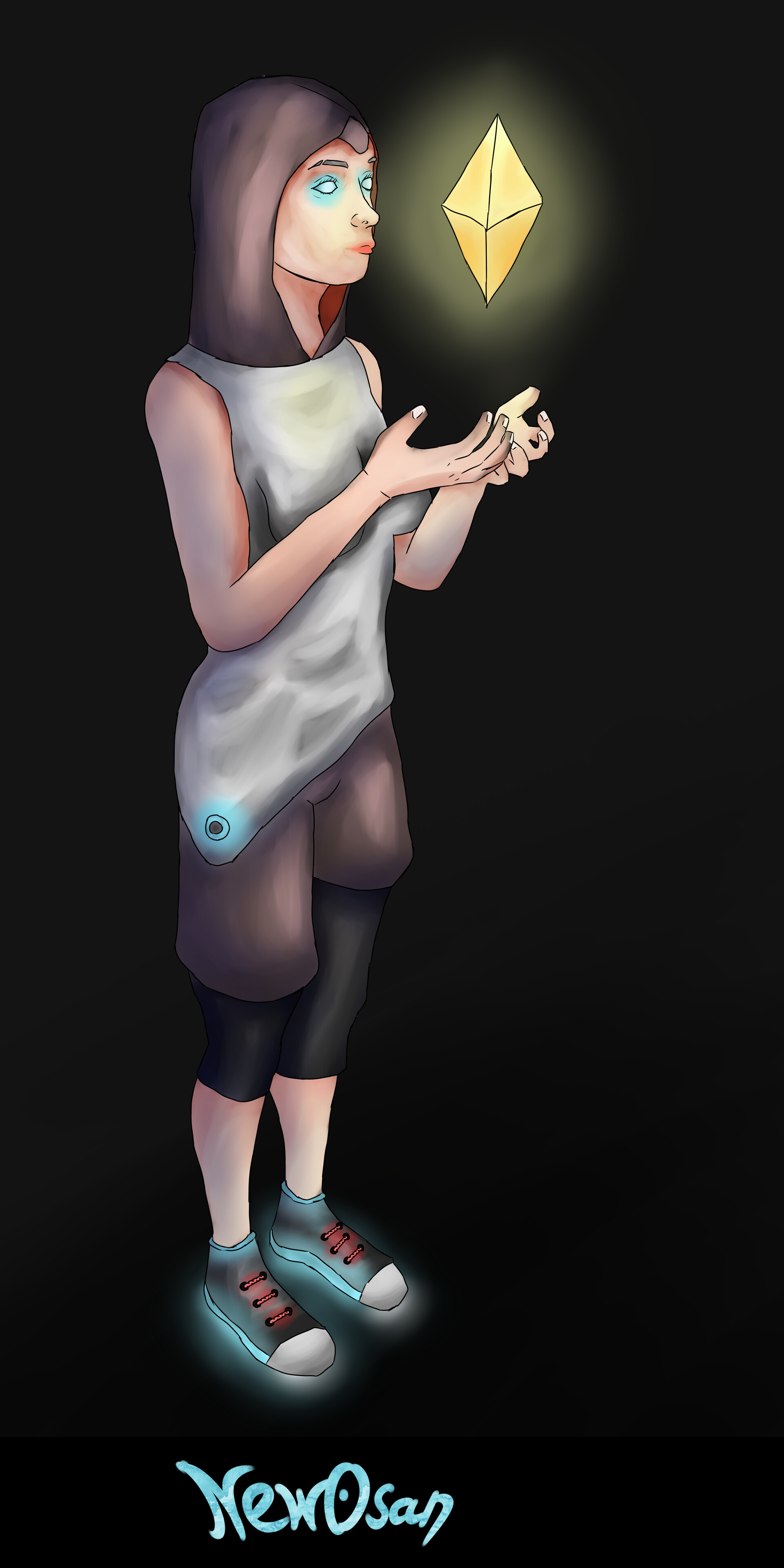 ArtStation - Girl with crystal (concept art)