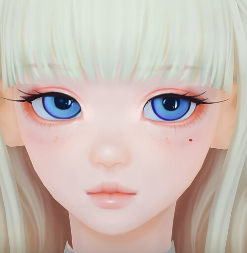 ArtStation - 3D_Girl face_handpainted