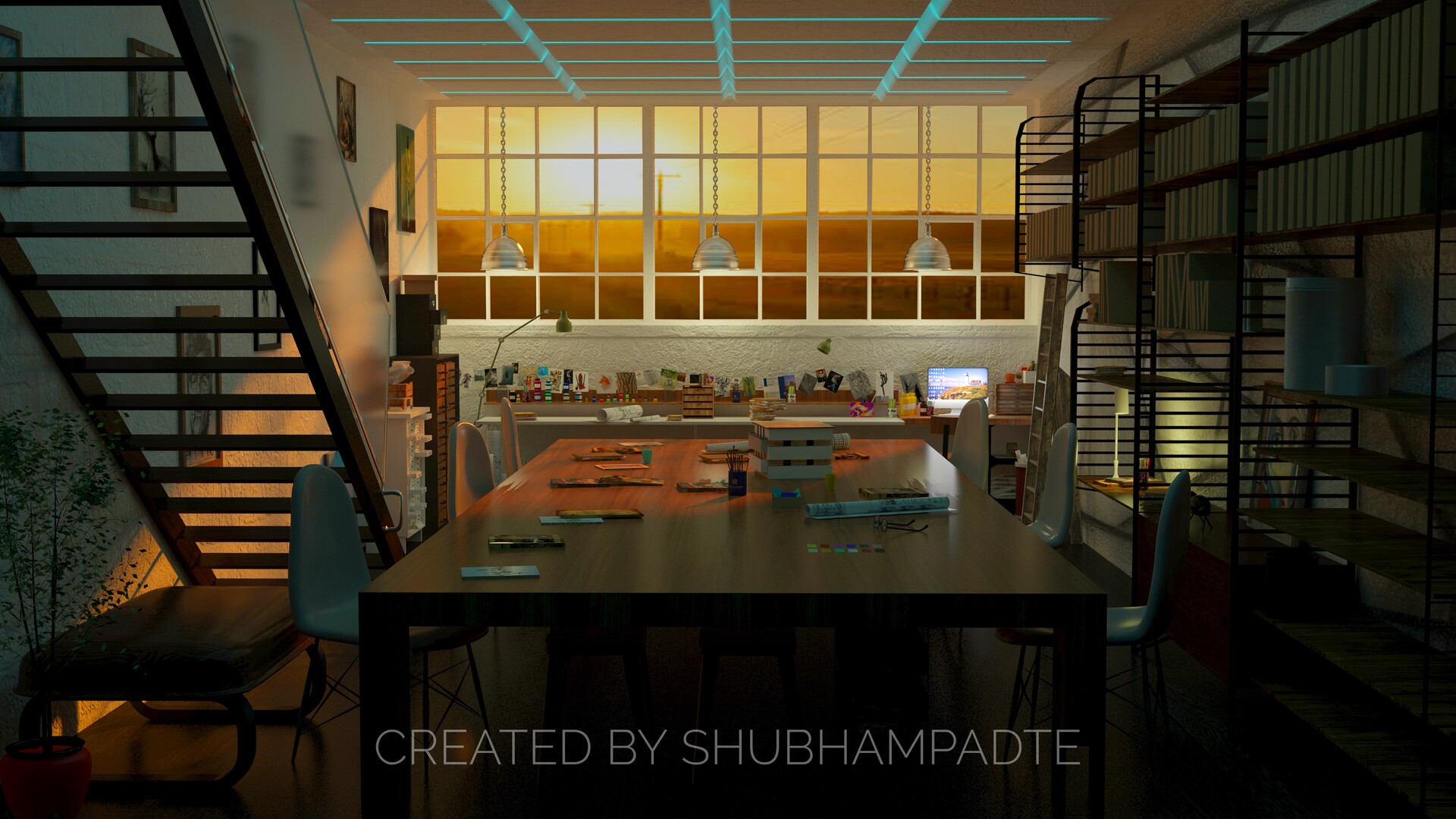 ArtStation - evening lighting