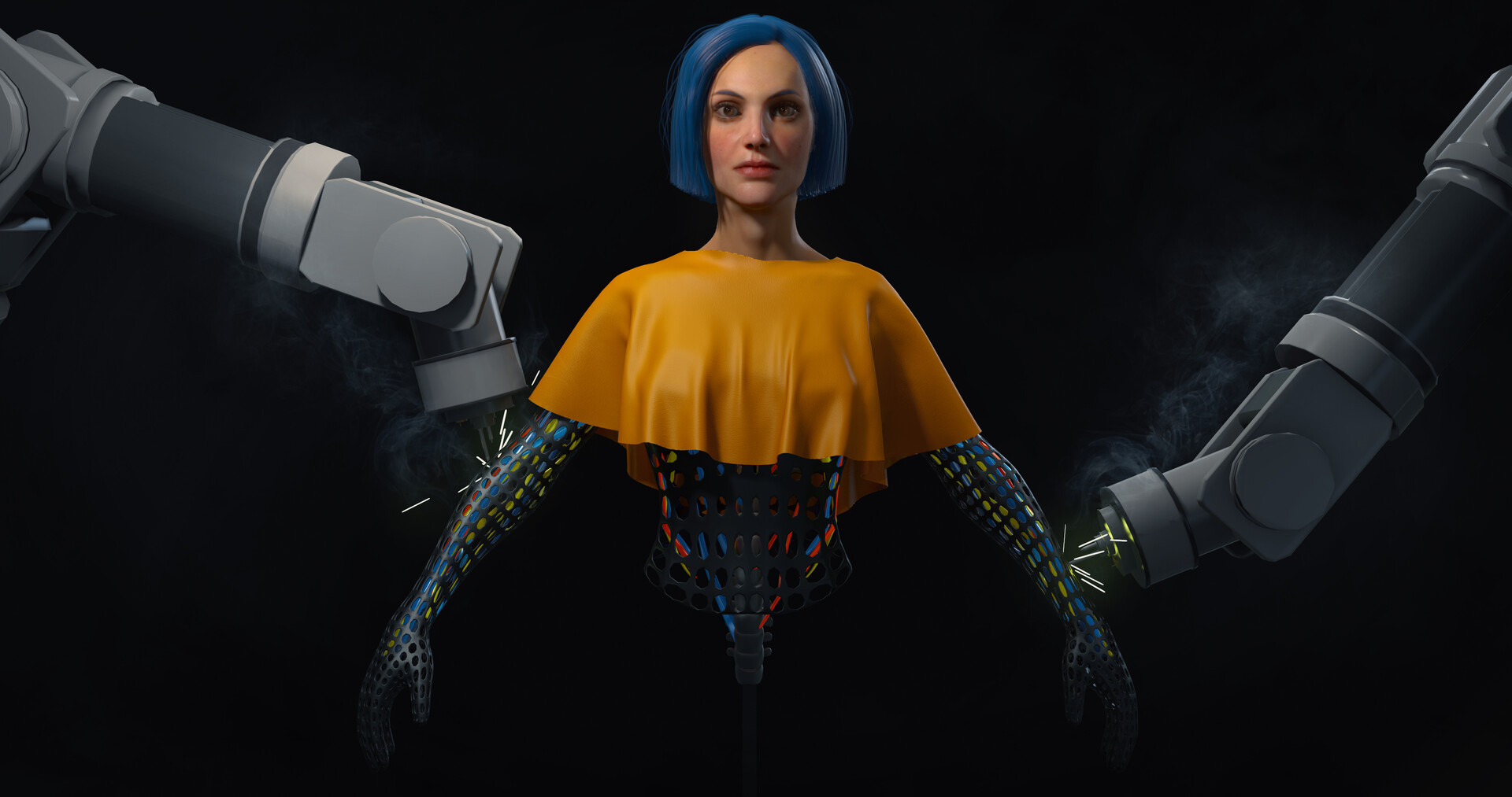 ArtStation - Robot Lady - Intel VFX contest Submission