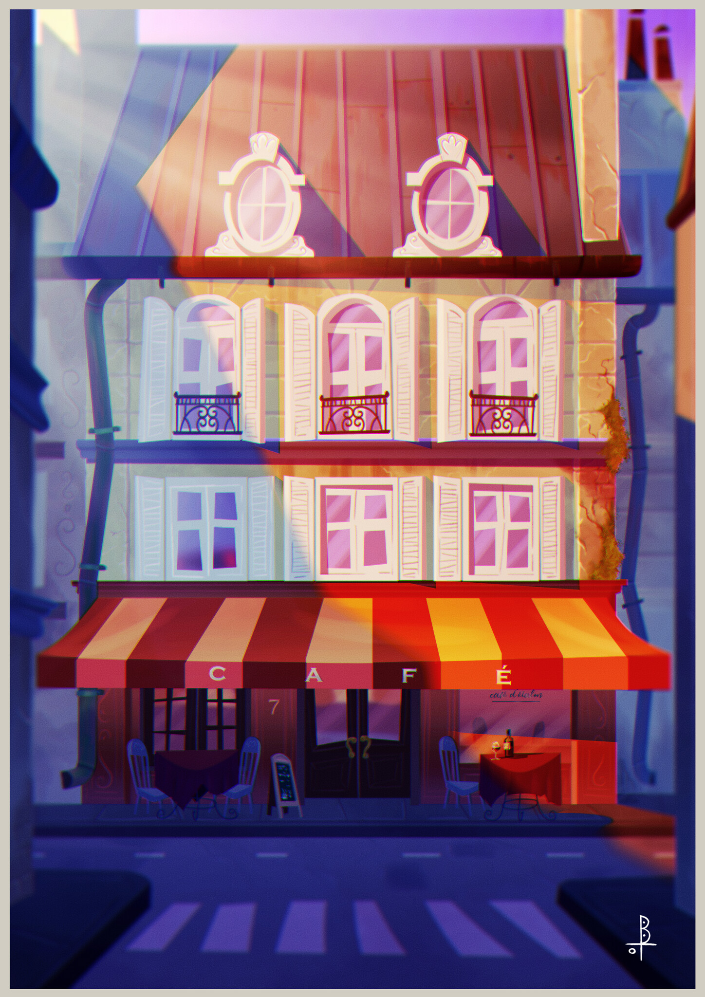 ArtStation - French Café