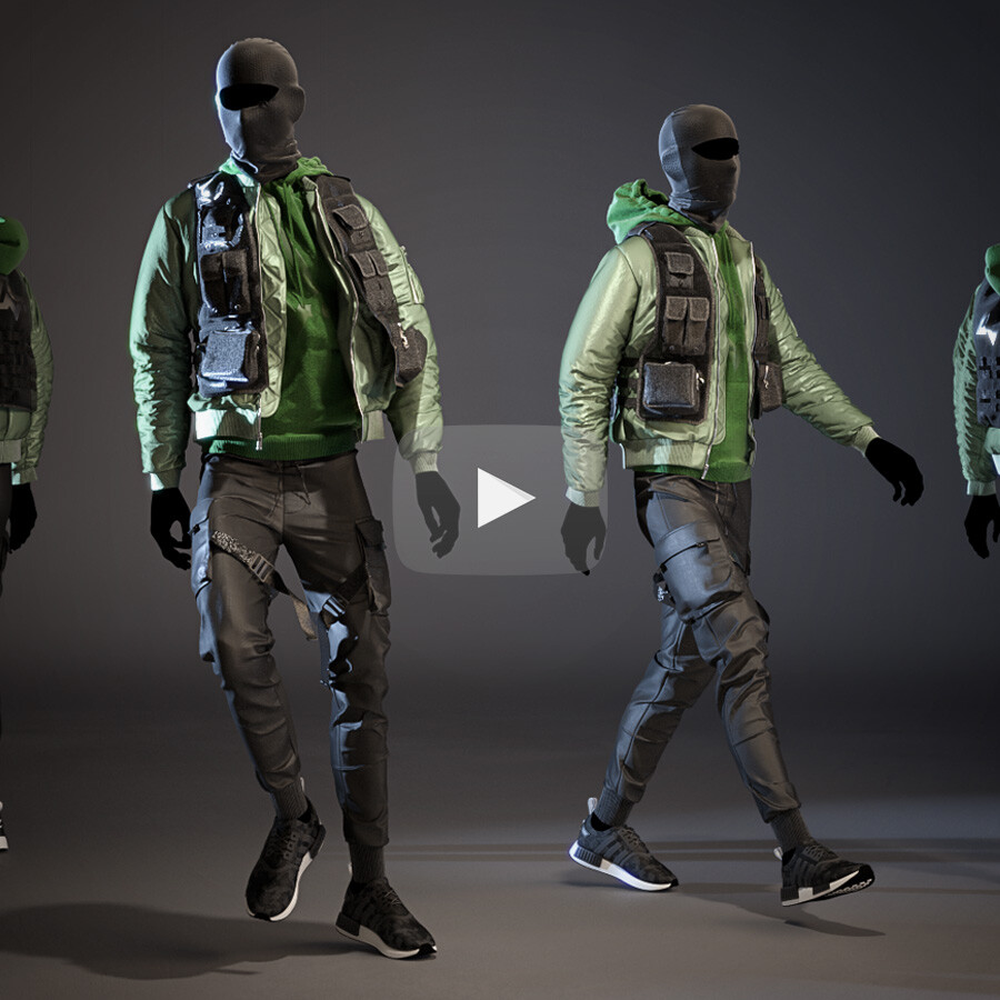 ArtStation - MD Cloth Animation "Experiment 2"