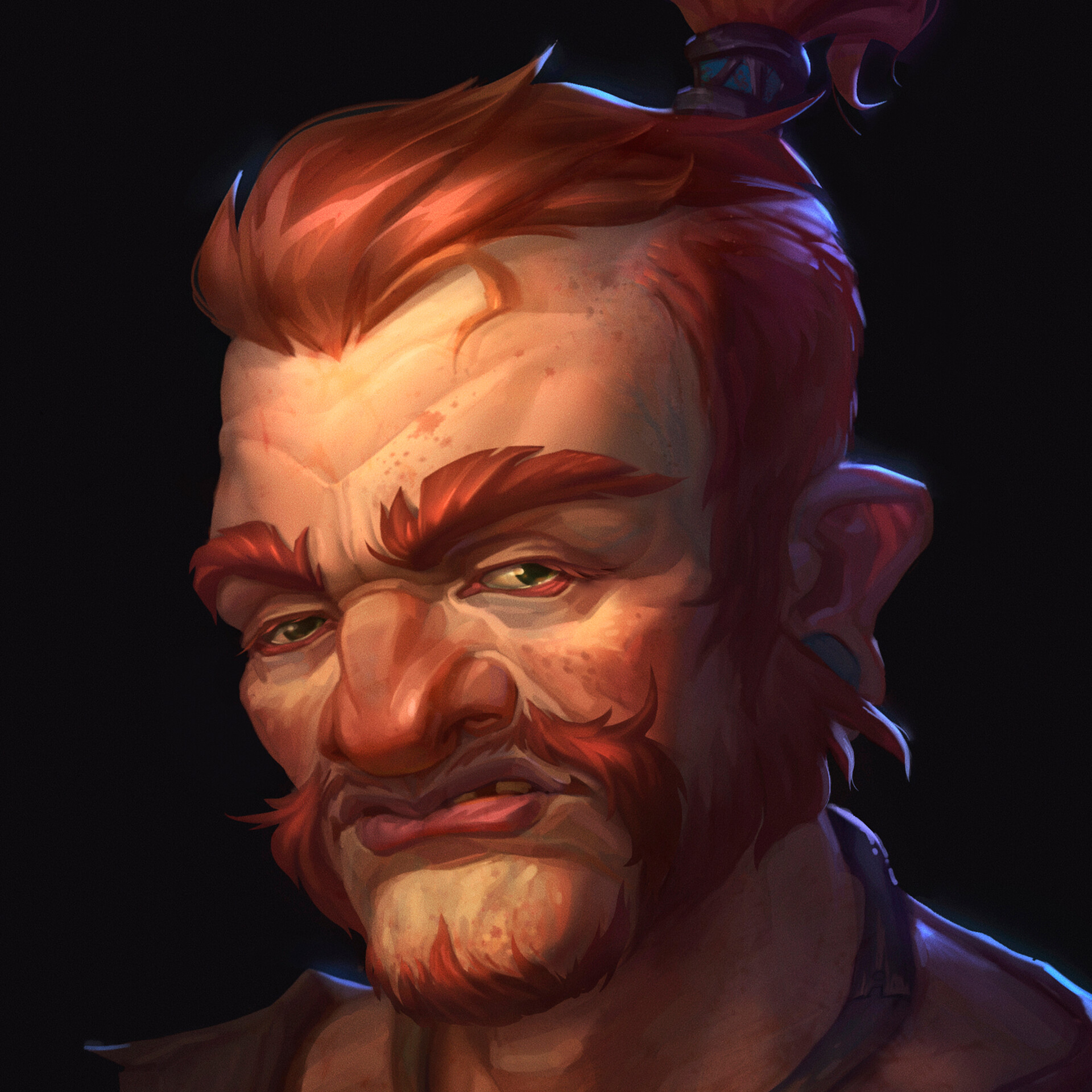 ArtStation - Bandit Dwarf Portrait