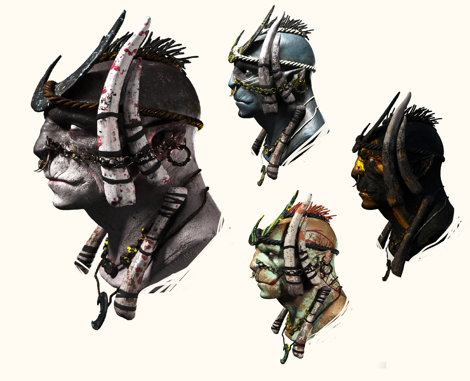 ArtStation - Ork head