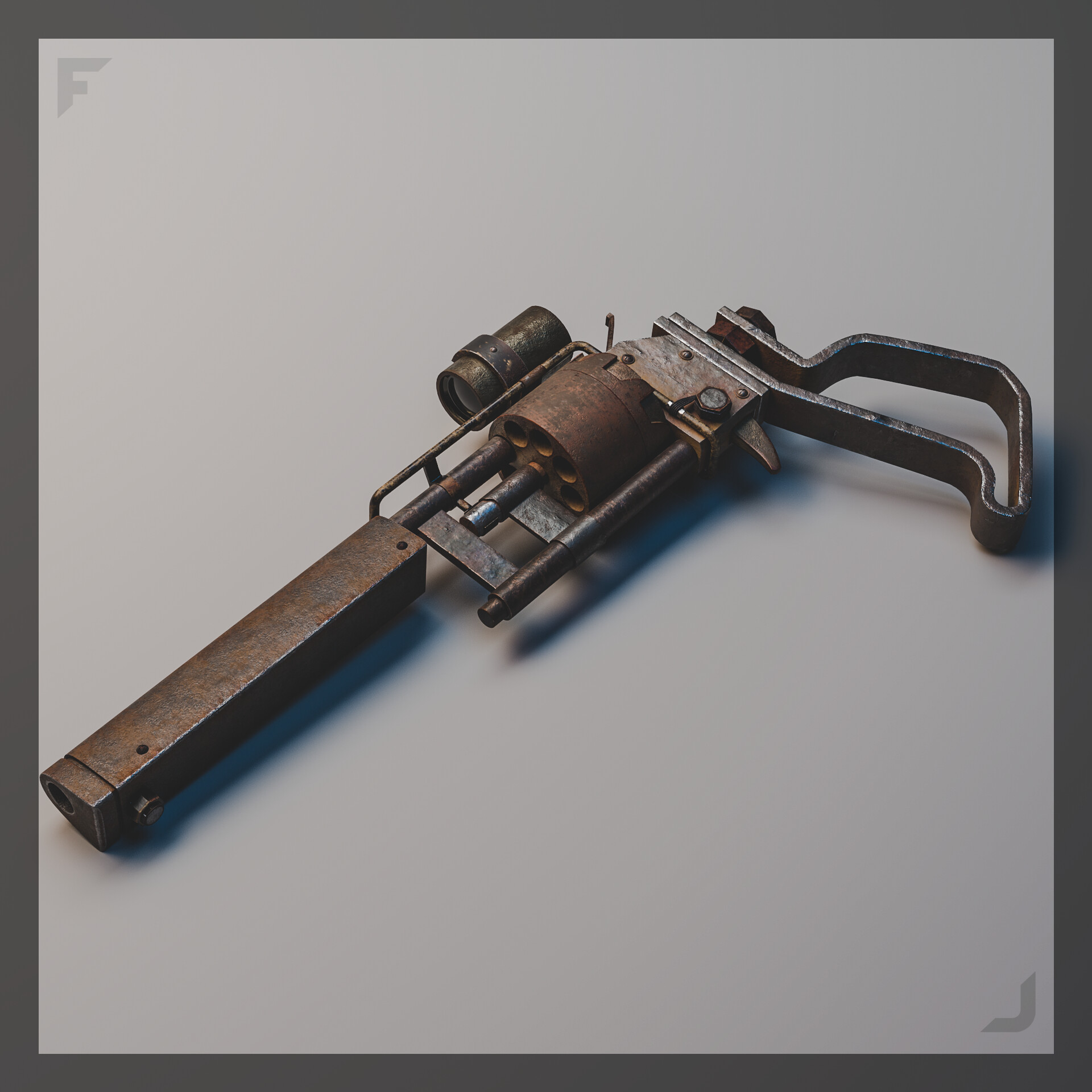 ArtStation - Fallout: Pipe Revolver, Errol Empeño