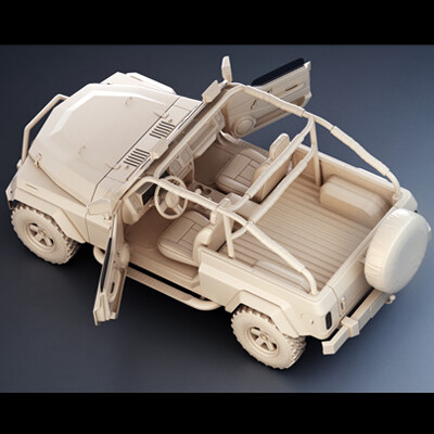 ArtStation - Generic 4x4 Car Highpoly