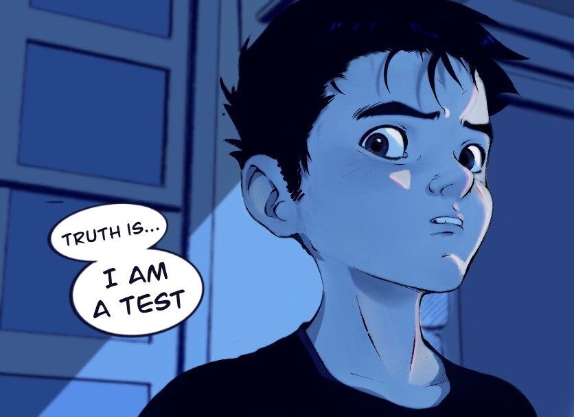 ArtStation - Webcomic 3D-2D test.