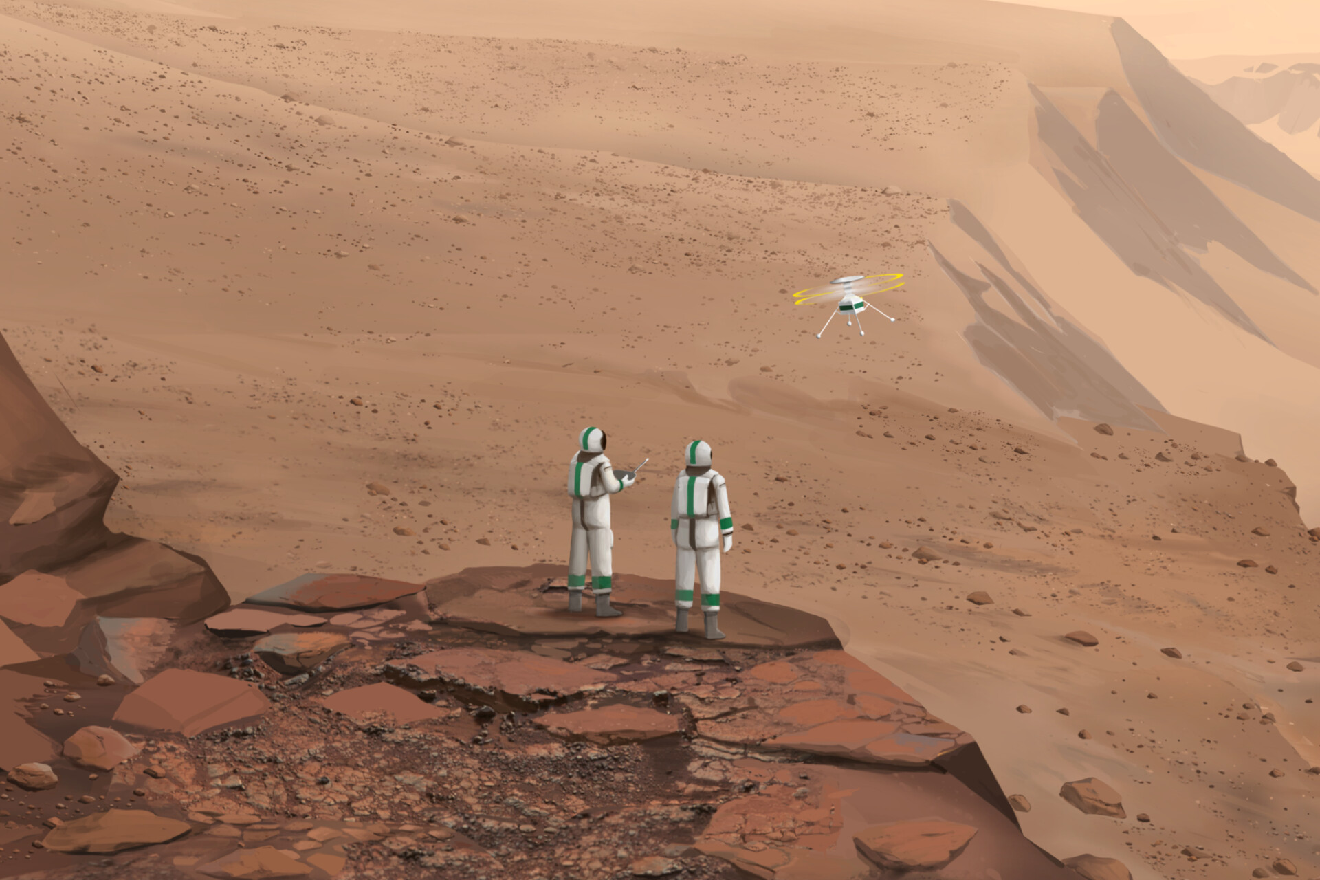 ArtStation - Another Mars-scape