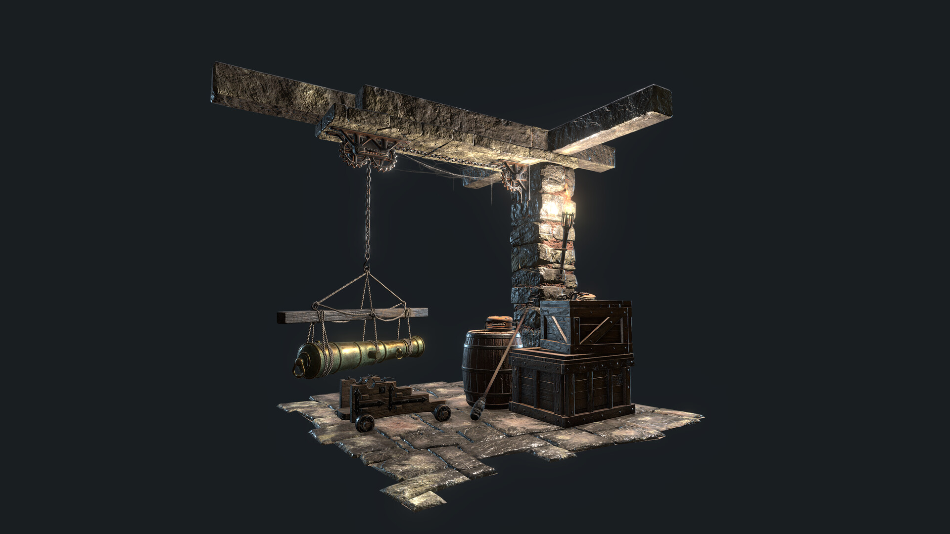 ArtStation - Medieval dungeon set