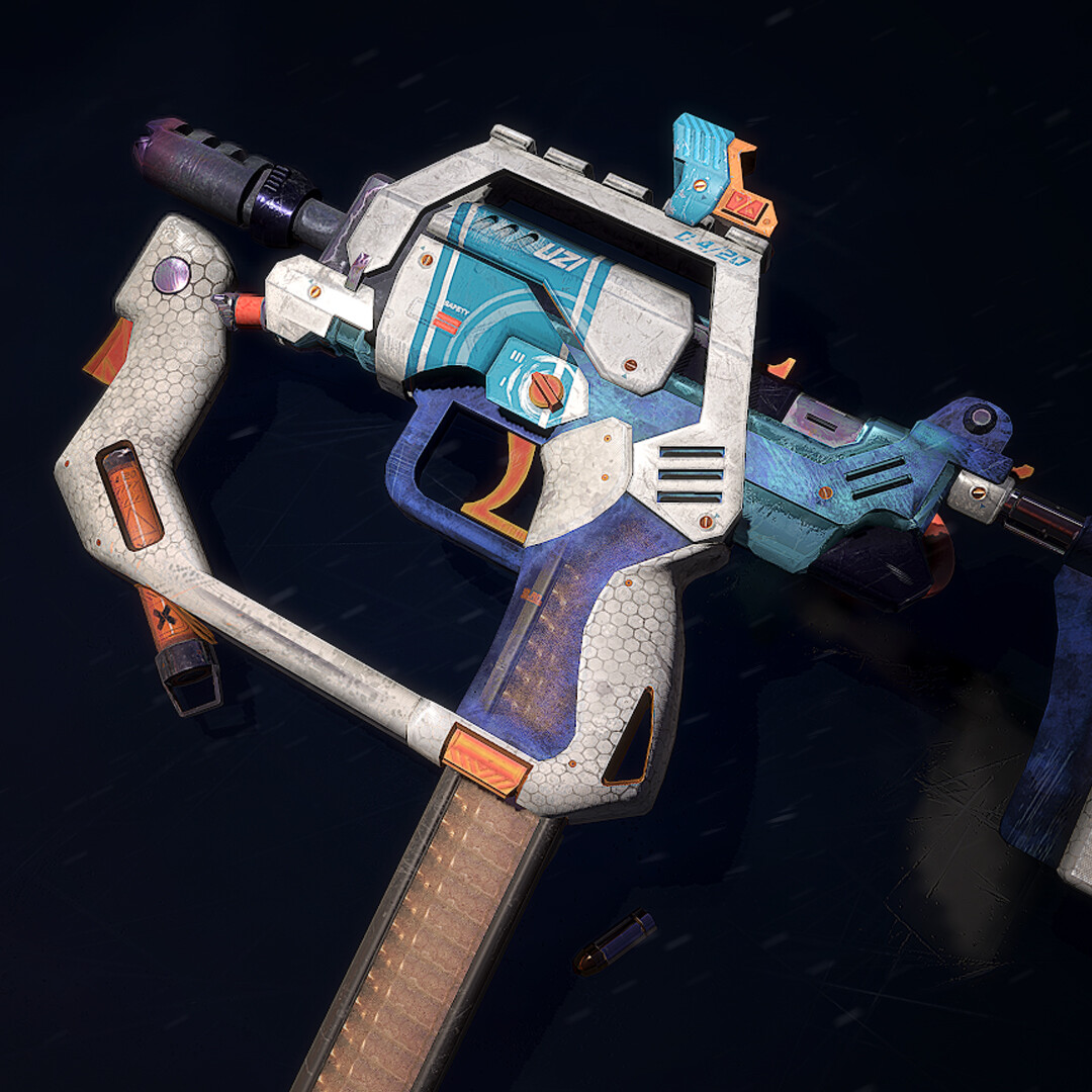 ArtStation - Futuristic UZI