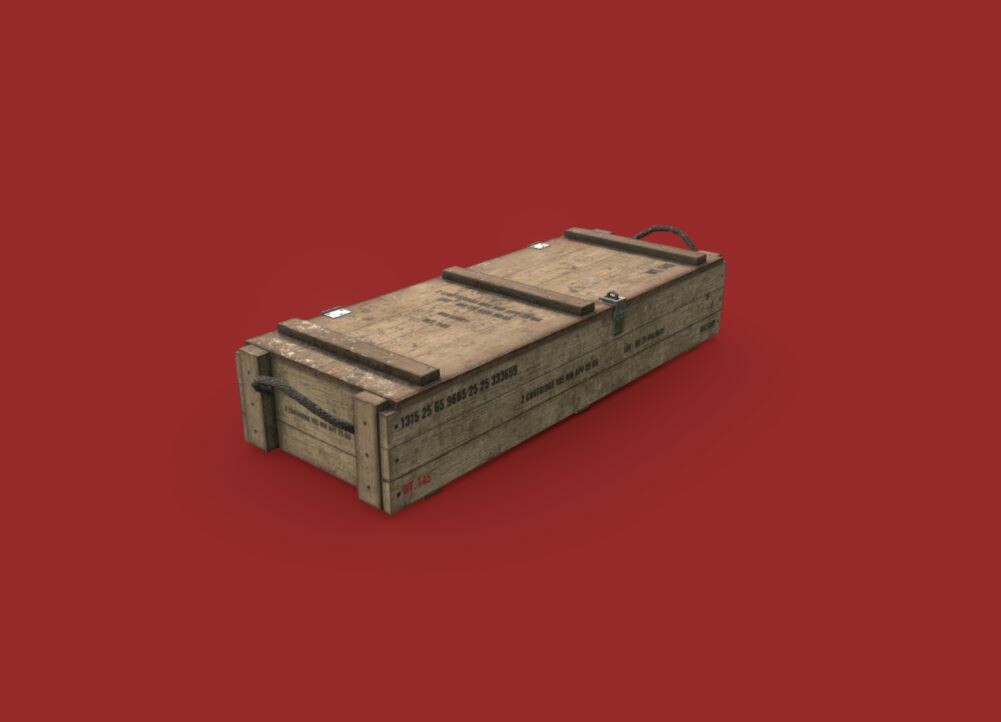 ArtStation - Rifle Box (Low Poly) - Free