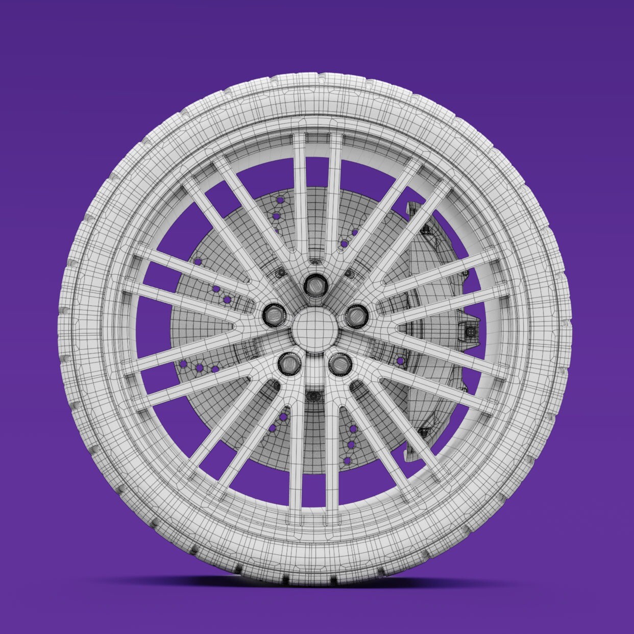 ArtStation - WIREFRAME Wheel