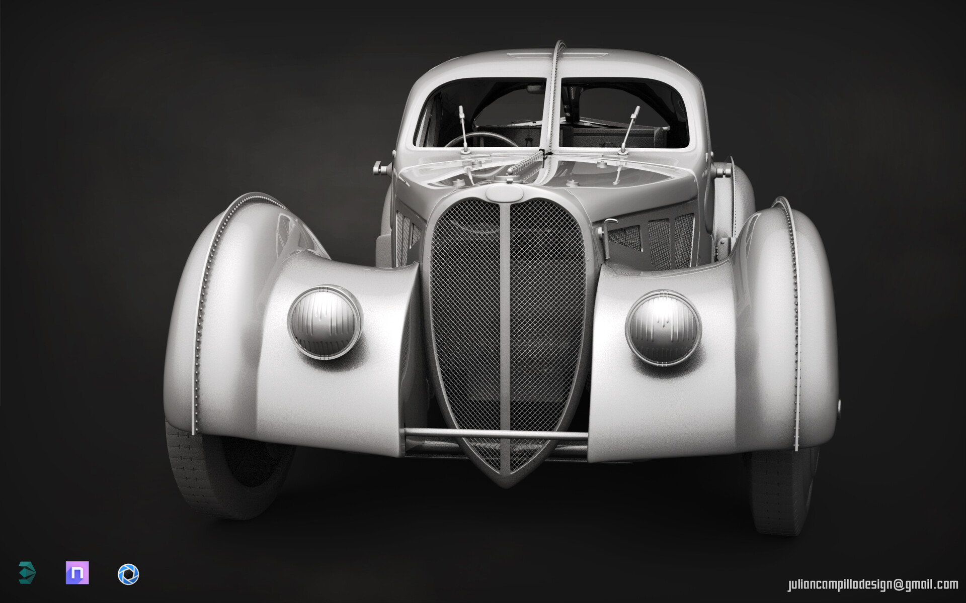 Julián Campillo - Bugatti Type 57 Atlantic High Poly