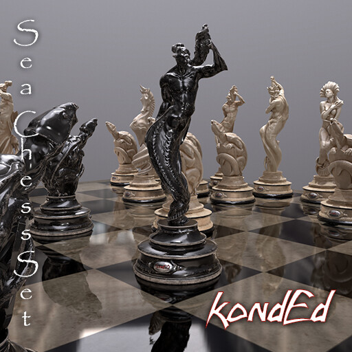 ArtStation - Sea Chess Set