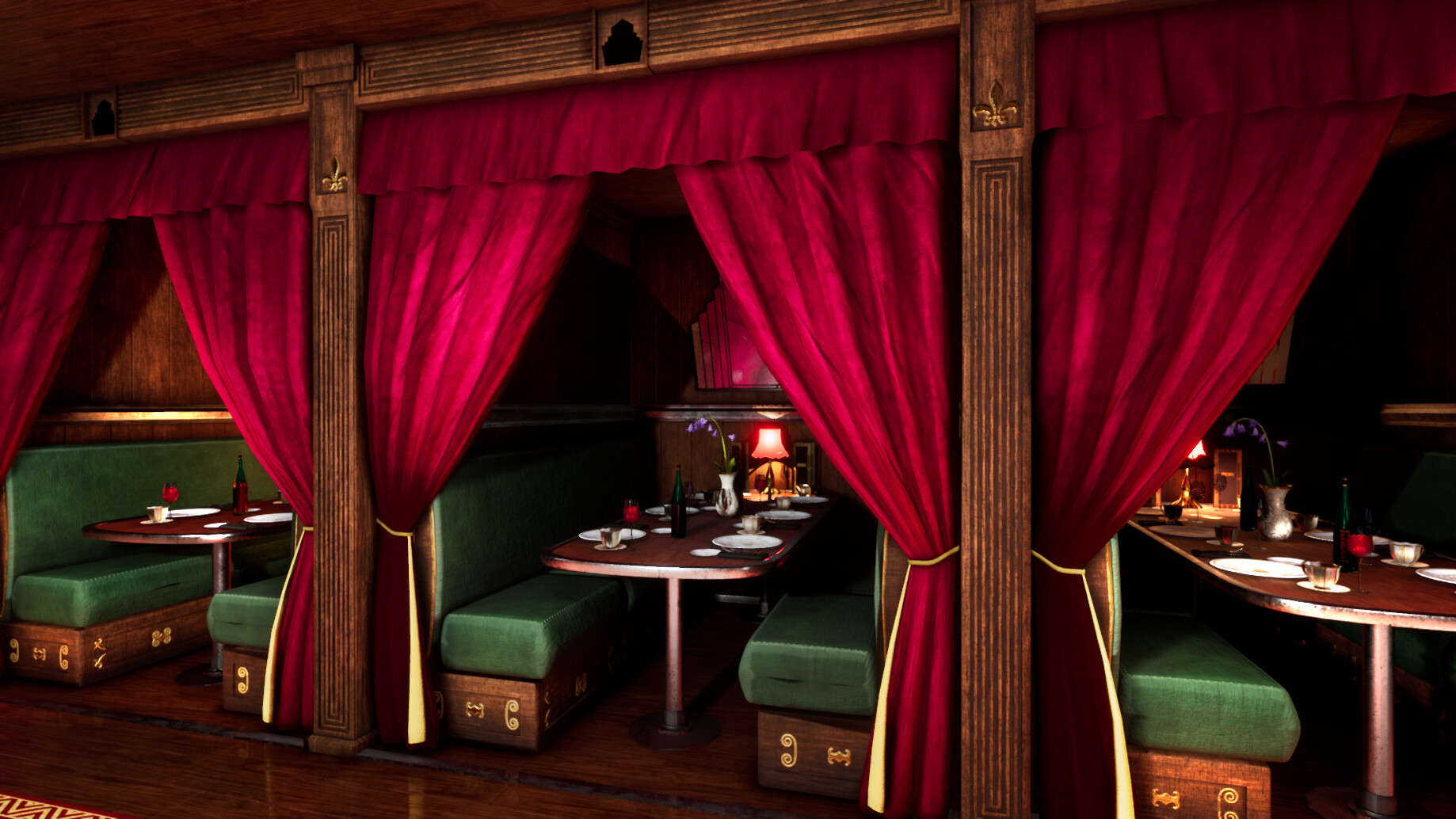 ArtStation - Resteraunt Booth Dev