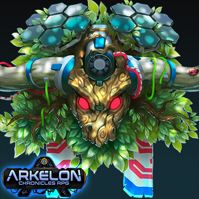 ArtStation - Arkelon Chronicles - Druid Crest Design