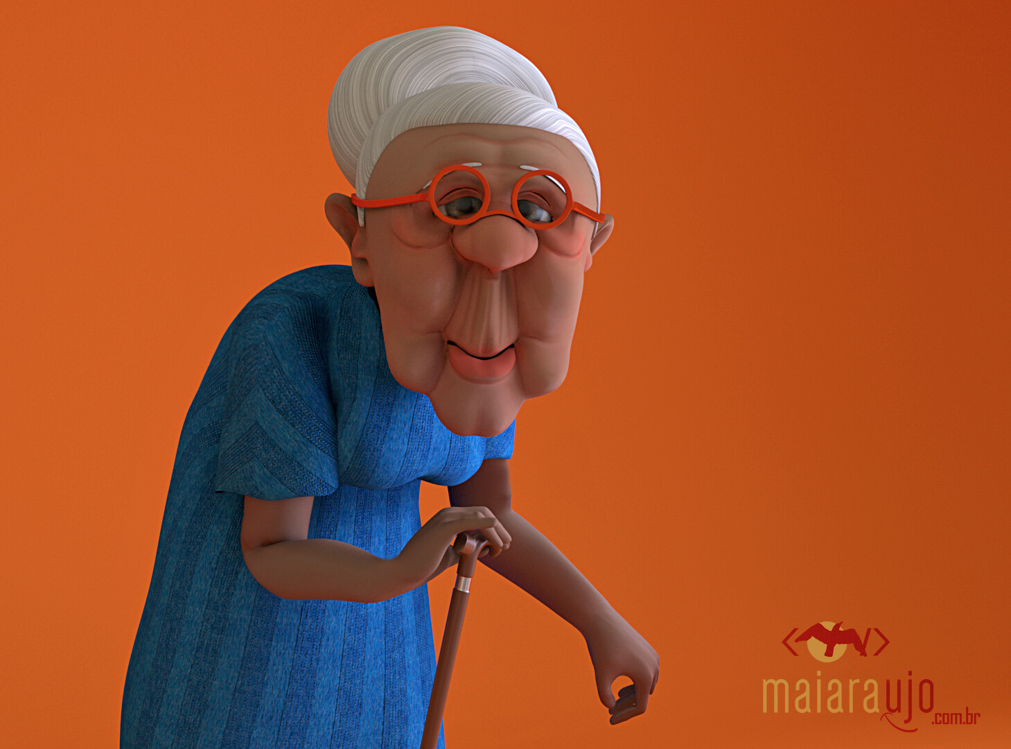 ArtStation - Cutest Old Lady