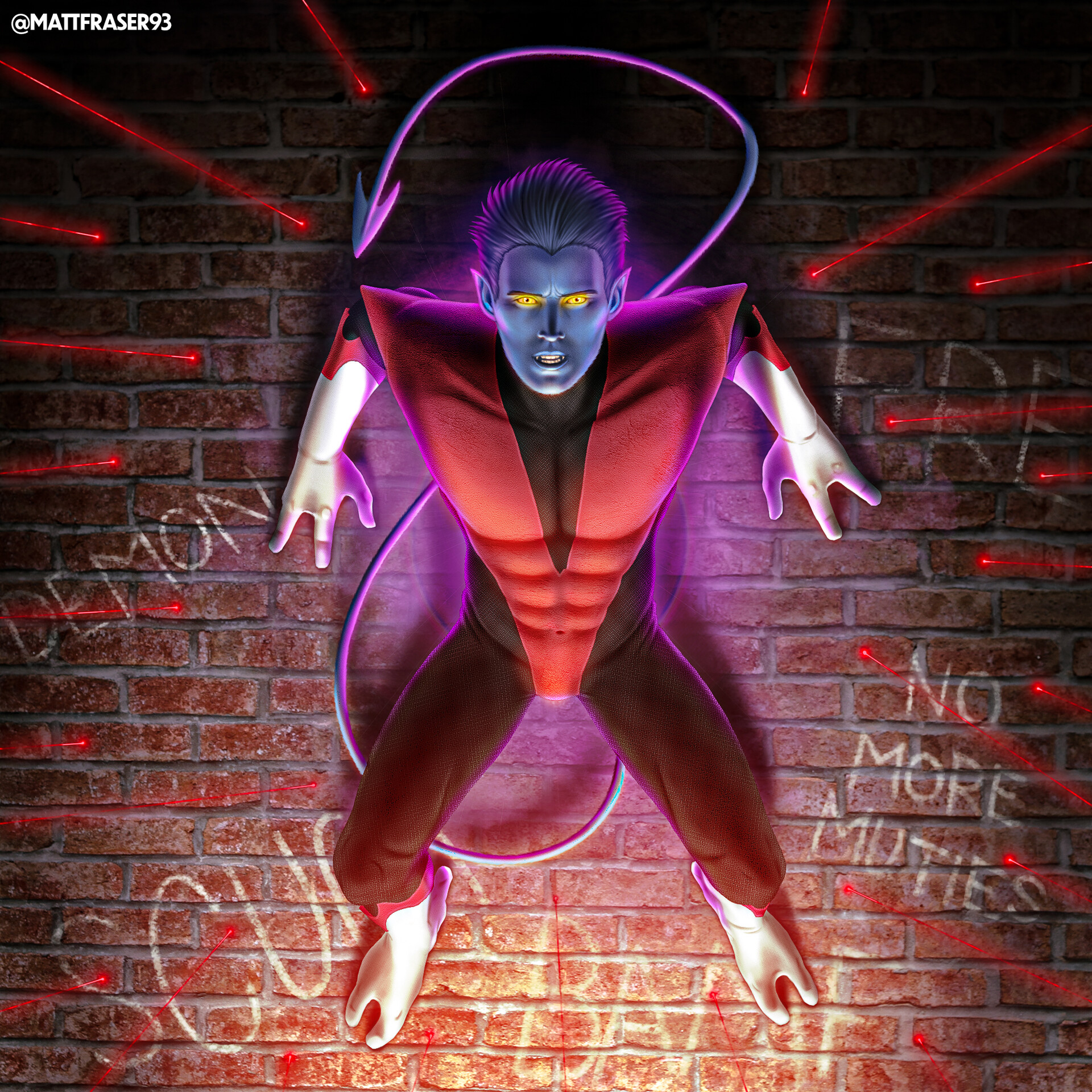 ArtStation - 90's Nightcrawler (BAMF)