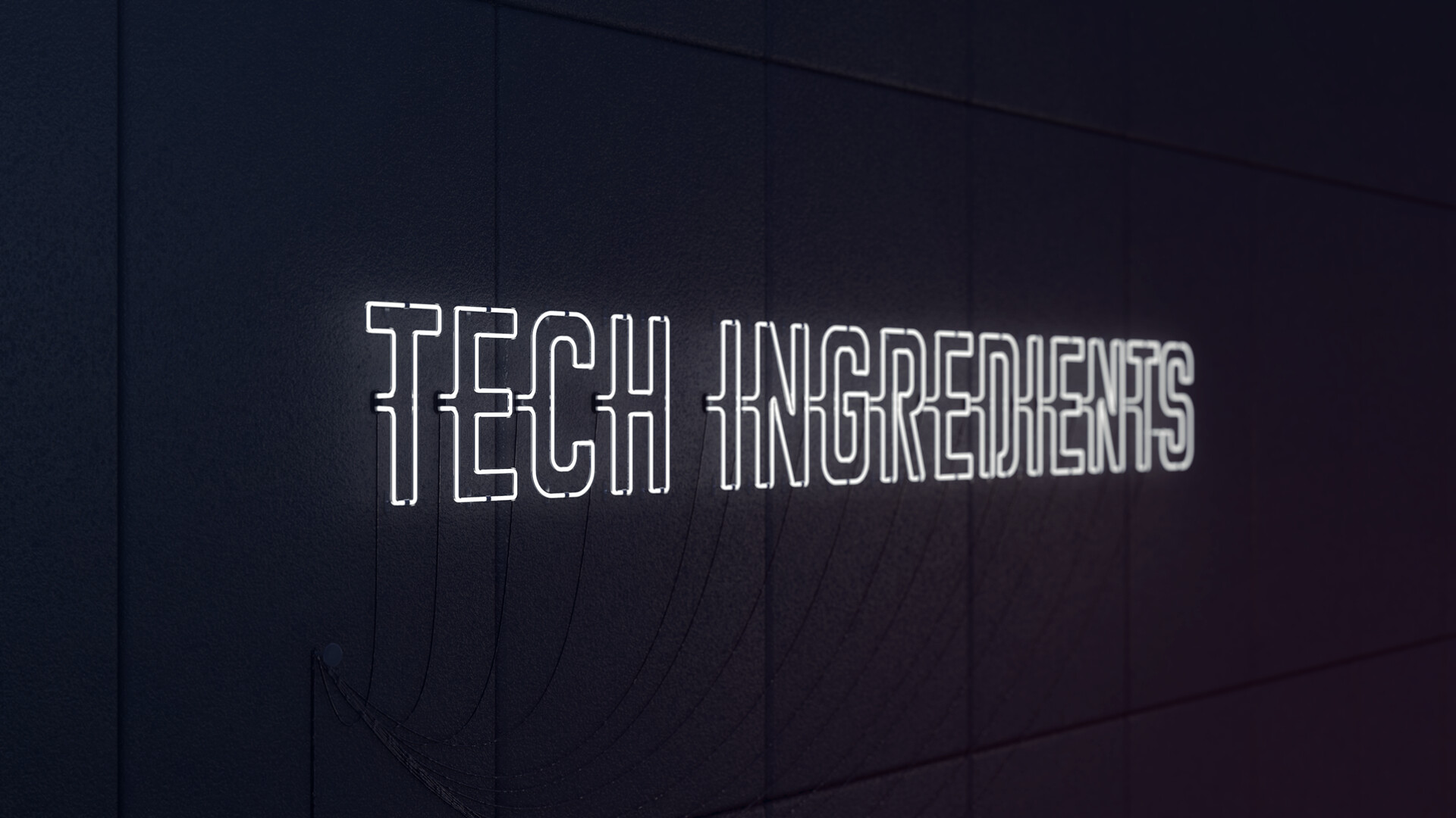 ArtStation - Neon Sign Intro for Tech Ingredients YouTube Channel