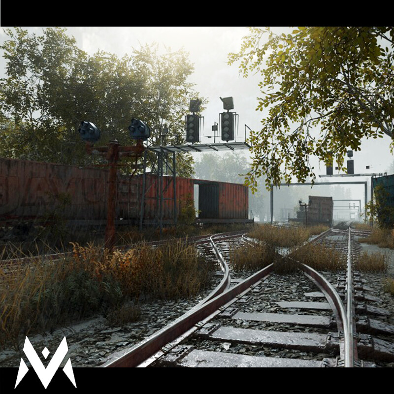 ArtStation - Mavericks: Proving Grounds - Train Line