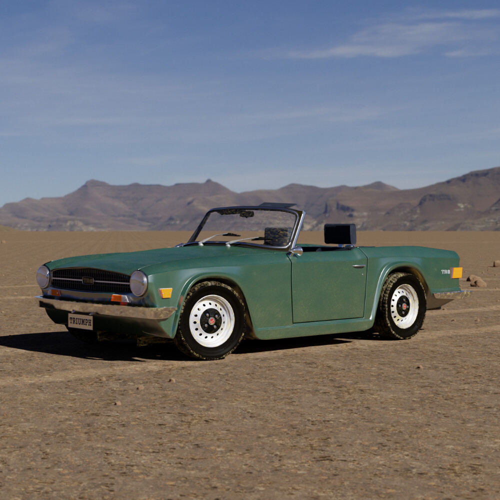 ArtStation - Triumph TR6