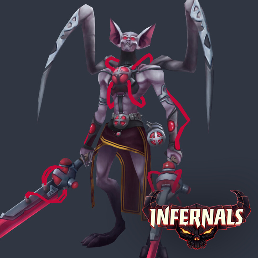 ArtStation - Infernals: Heroes of Hell Character Work
