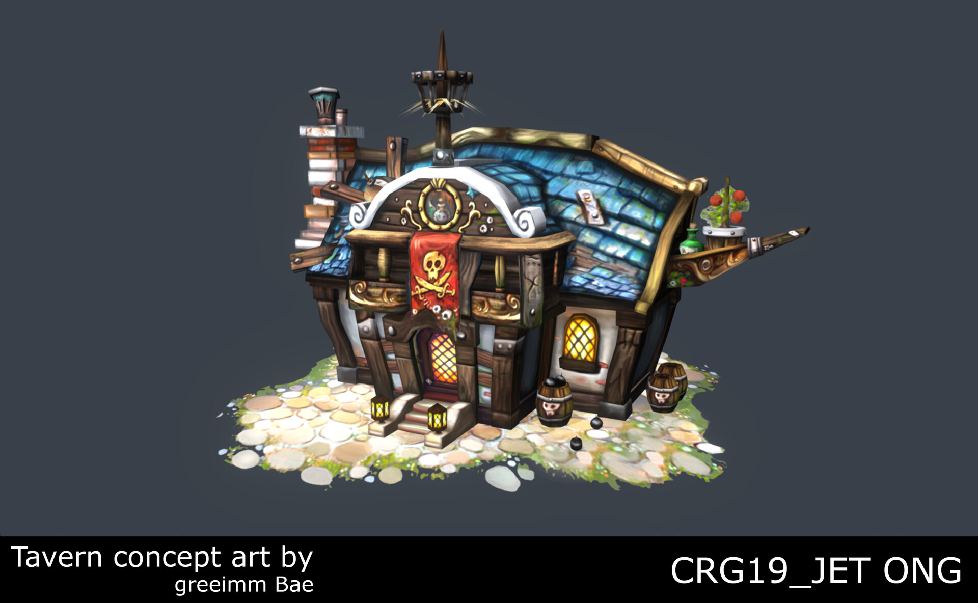 ArtStation - Pirate Tavern concept by greeimm Bae