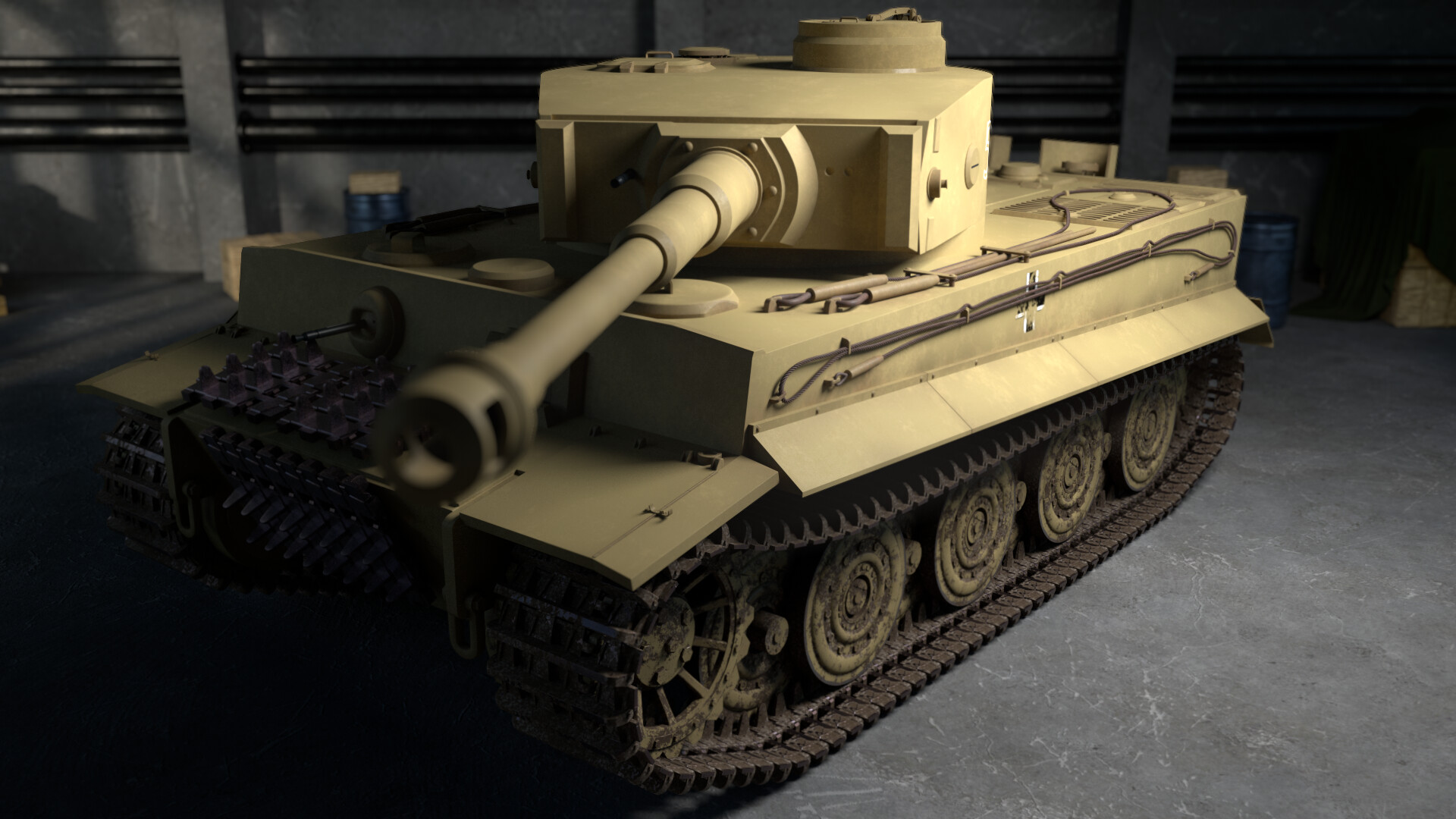 ArtStation - Battlefield V Tiger I Tank - Fanmade