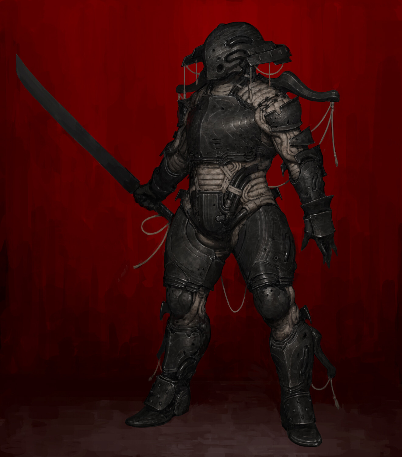 ArtStation - Black Armor Swordsman