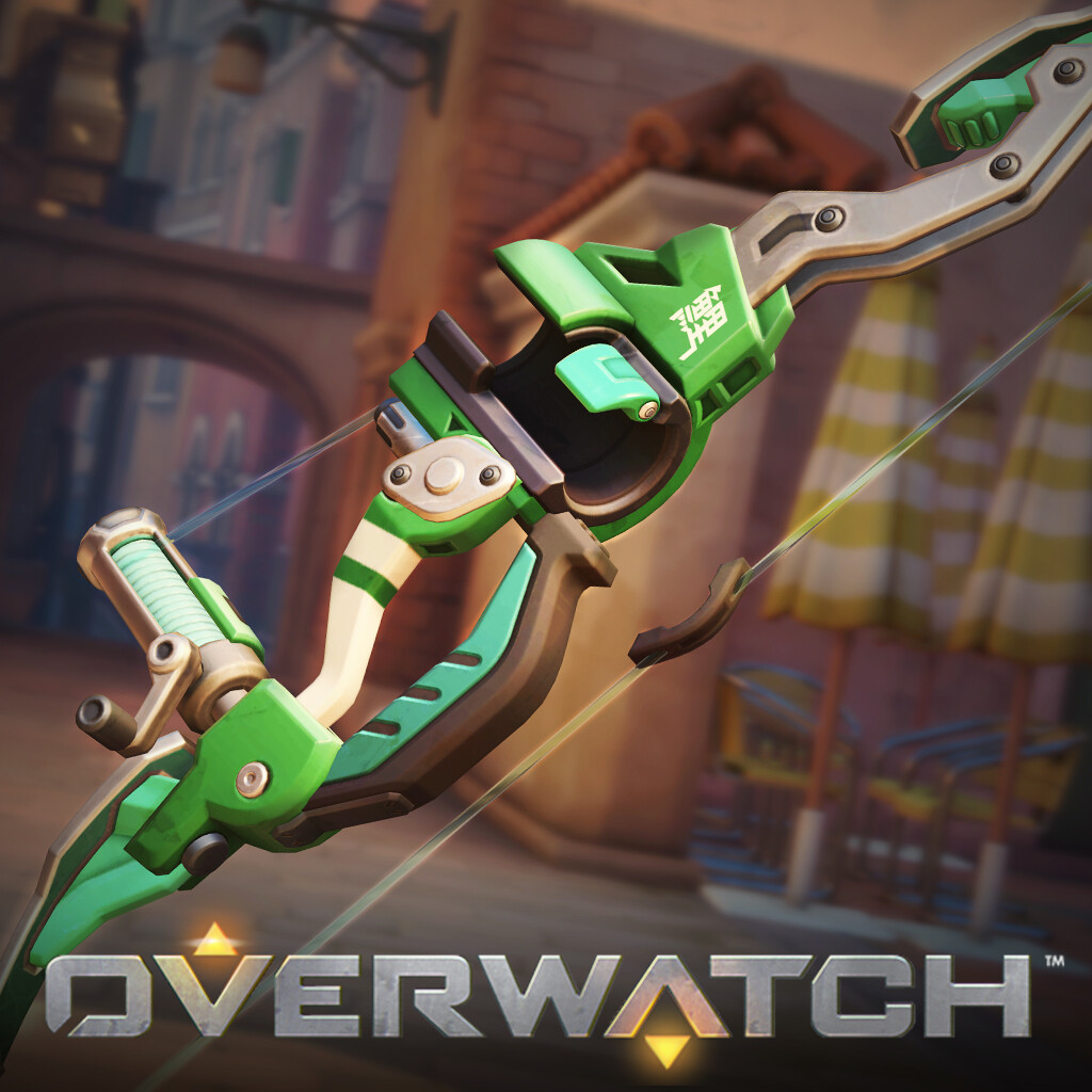 ArtStation - Overwatch Summer Games Wave Hanzo Weapon Skin