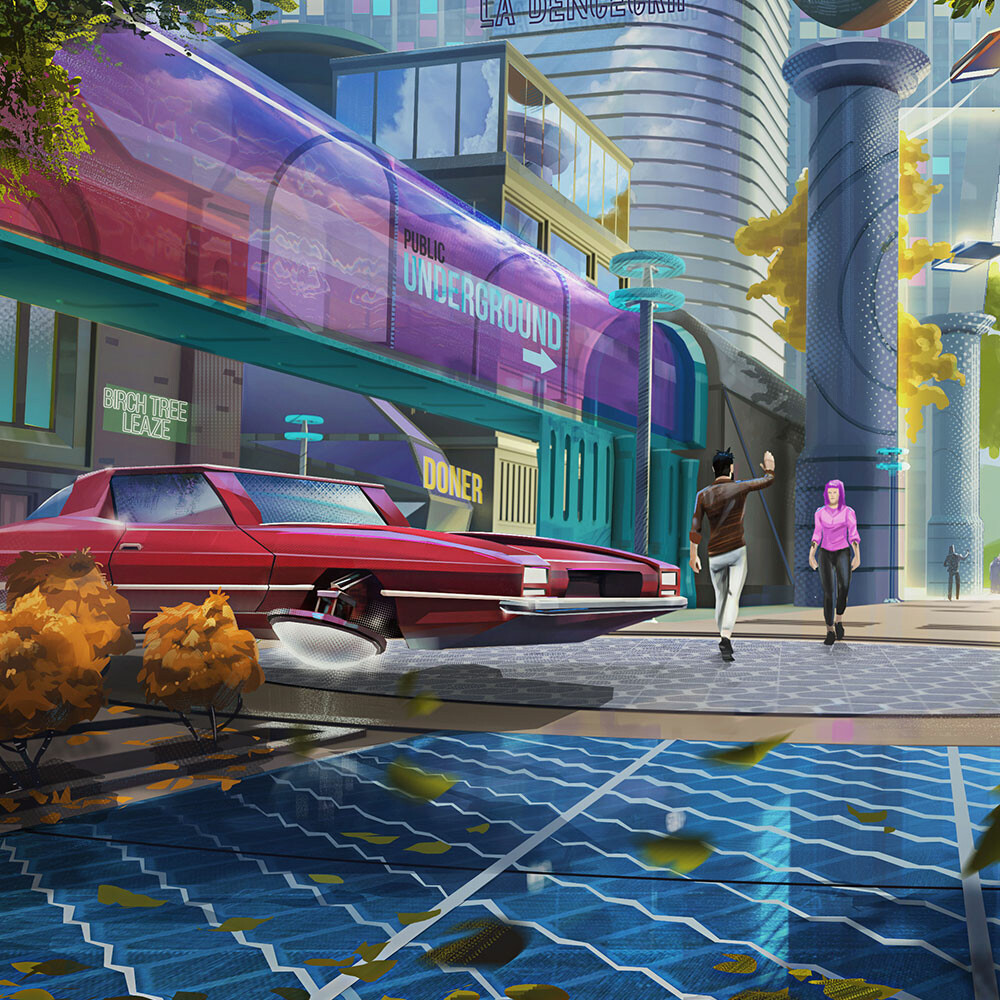 ArtStation - THU: city 2060