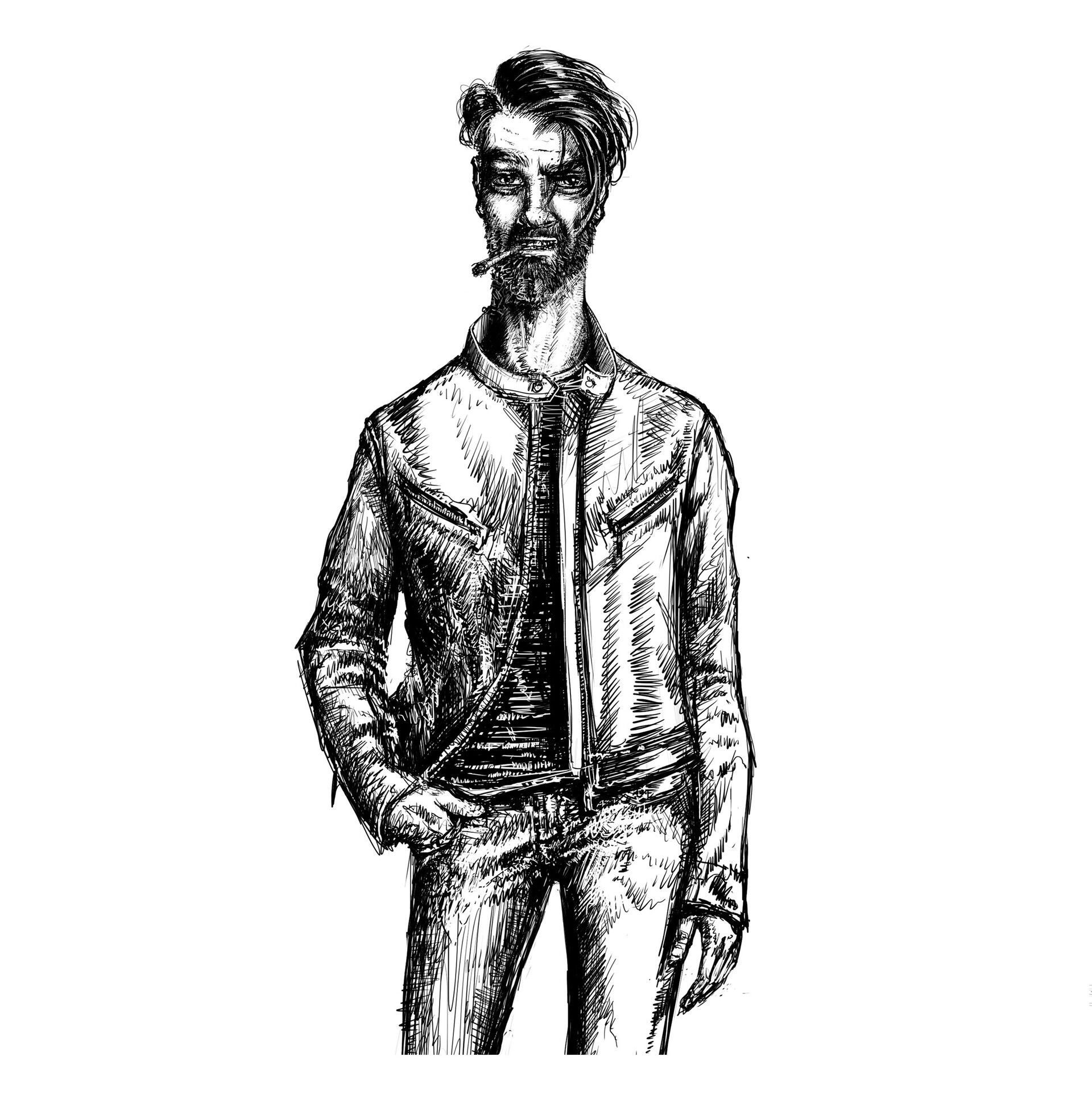 ArtStation - Biker Character