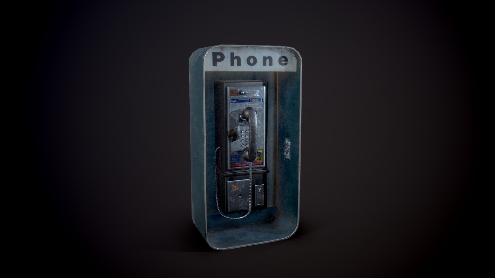 ArtStation - Payphone Real Time Asset.